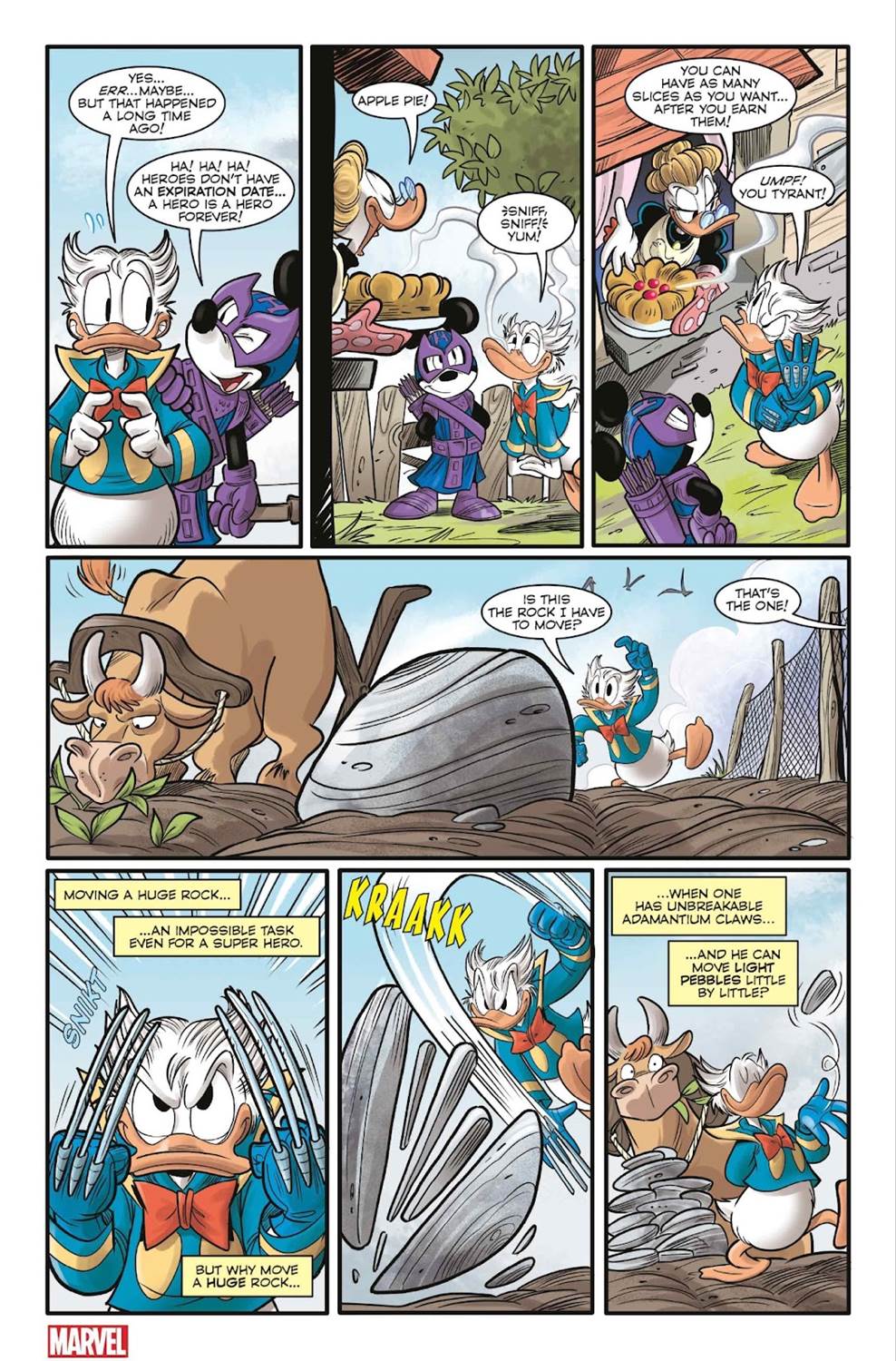 Donald Duck Becomes Wolverine in New Disney/Marvel Cross-Over Series ...