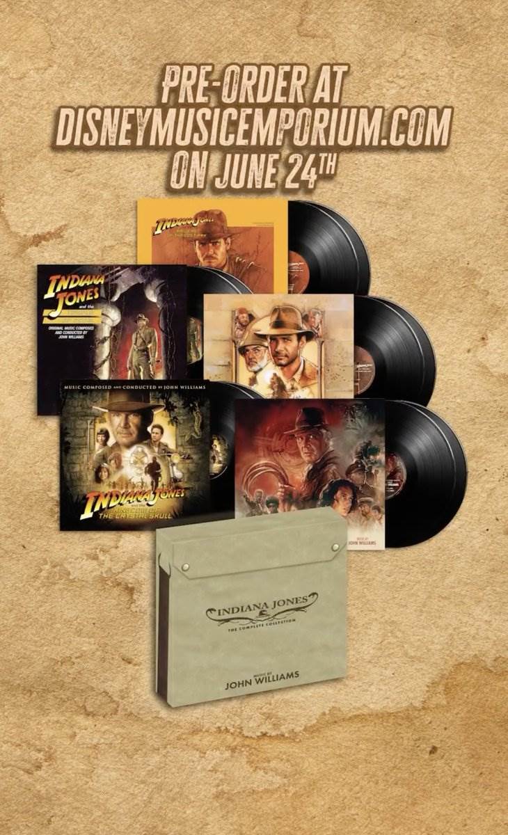 "Indiana Jones" Five-Movie Vinyl Soundtrack Box Set of John Williams's ...