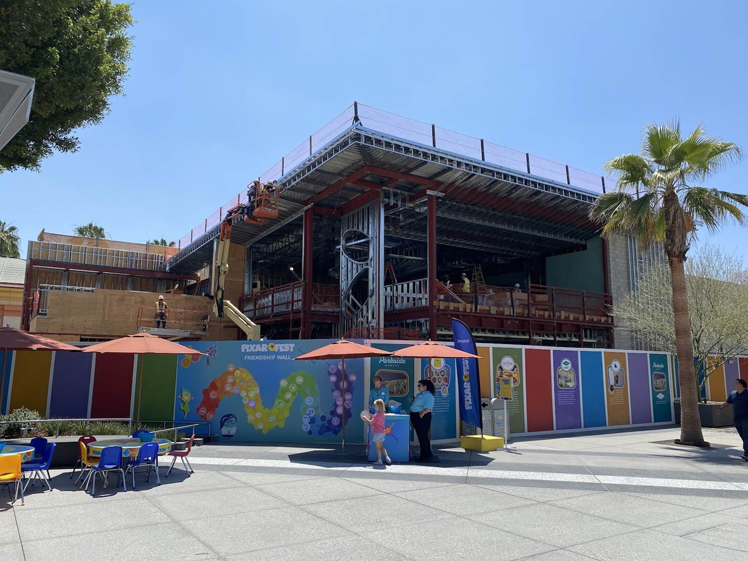 Photos: Downtown Disney Construction And New Pixar Fest Murals ...