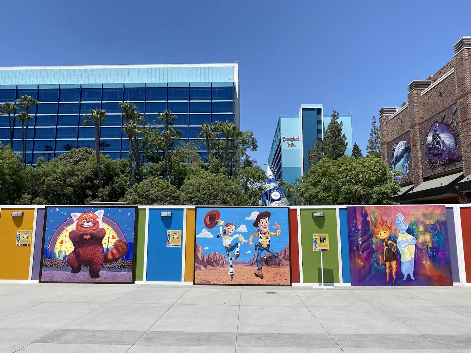 Photos: Downtown Disney Construction And New Pixar Fest Murals ...