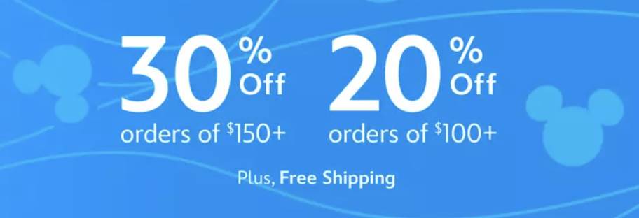 Save Up to 30% Sitewide - Disney Store Tiered Savings