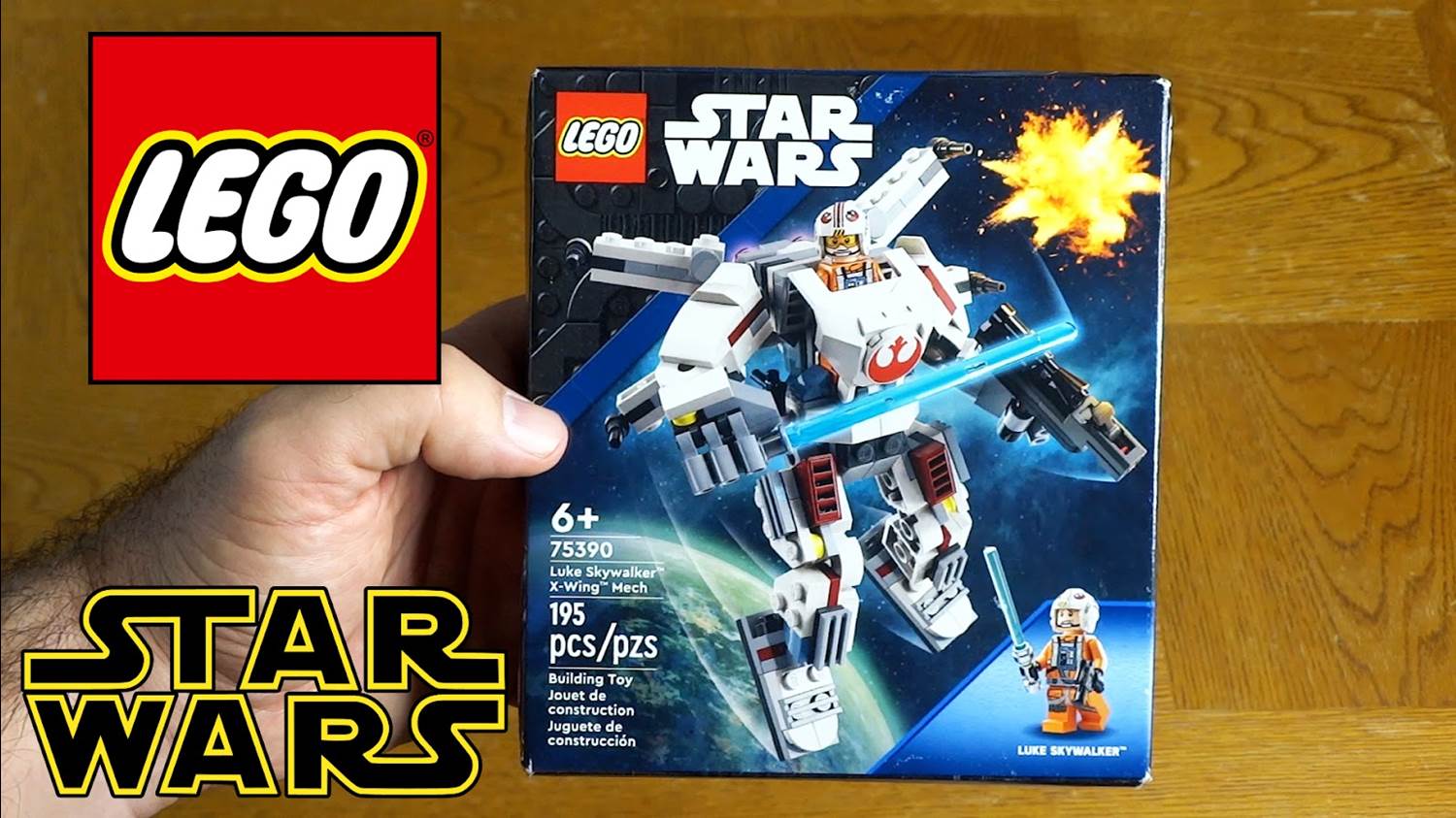 Toy Unboxing / Review: LEGO Star Wars Luke Skywalker X-Wing Mech ...