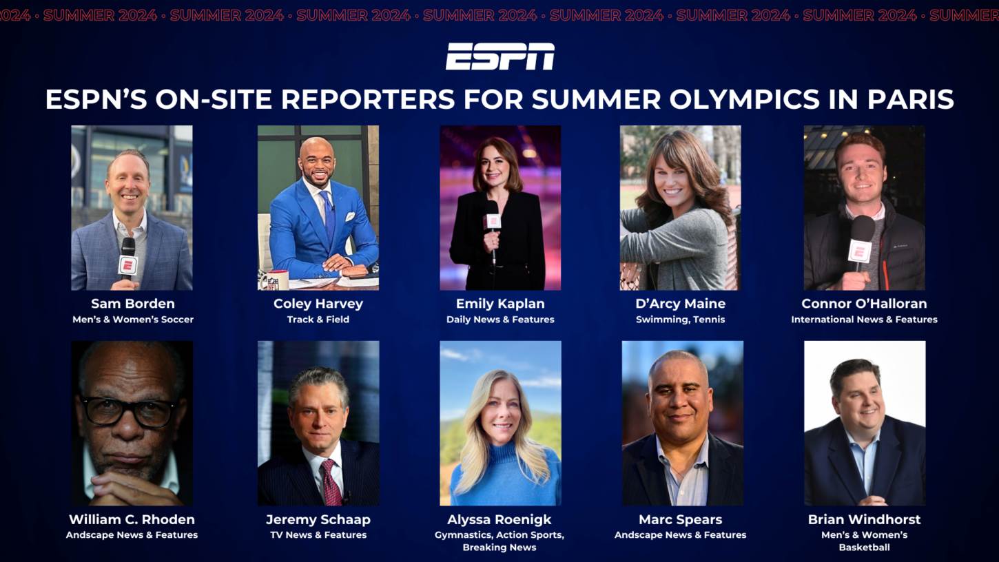 ESPN Shares Team Reporting from 2024 Paris Olympics - LaughingPlace.com