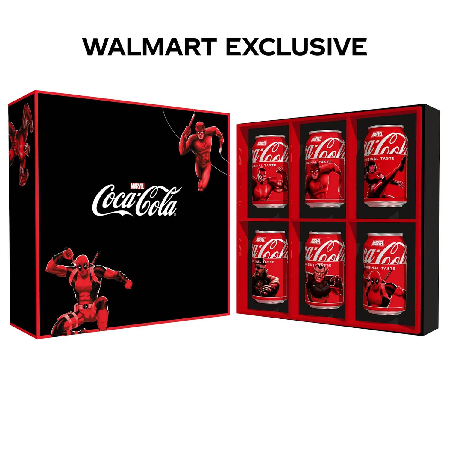 New Walmart Exclusive Marvel Coca-Cola Collectors 6-Pack Available Now ...