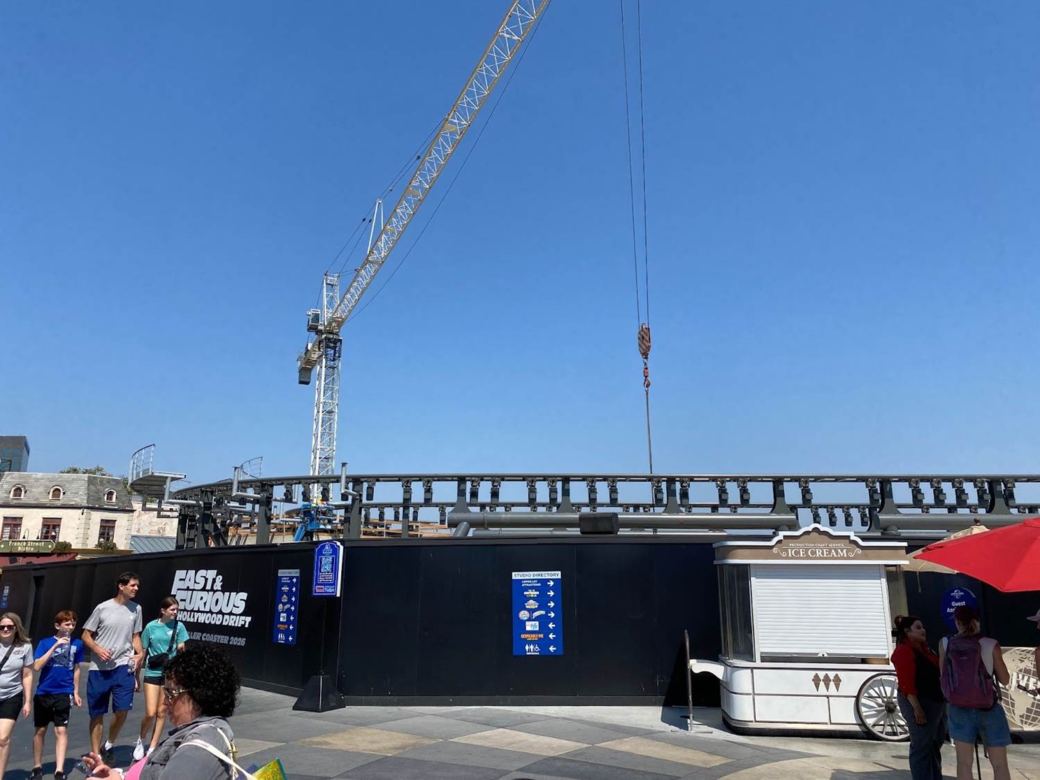 Photos – More Track Installed as Construction Continues on Fast & Furious: Hollywood Drift at ...