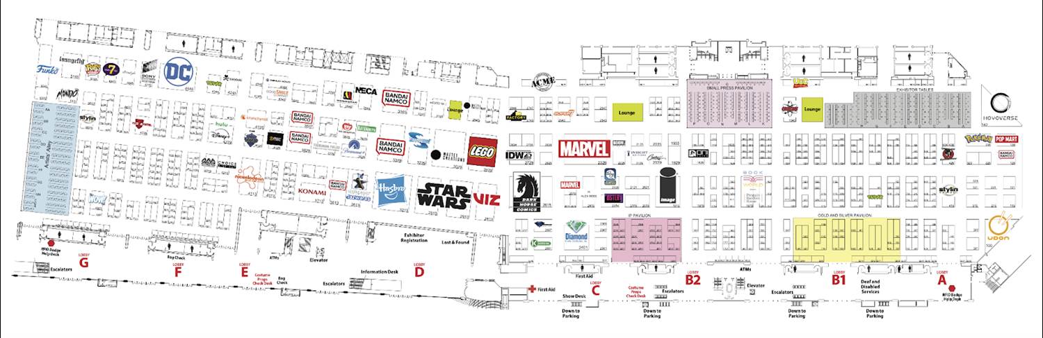 San Diego Comic Con Releases Official Floor Plan and Exhibitor List ...