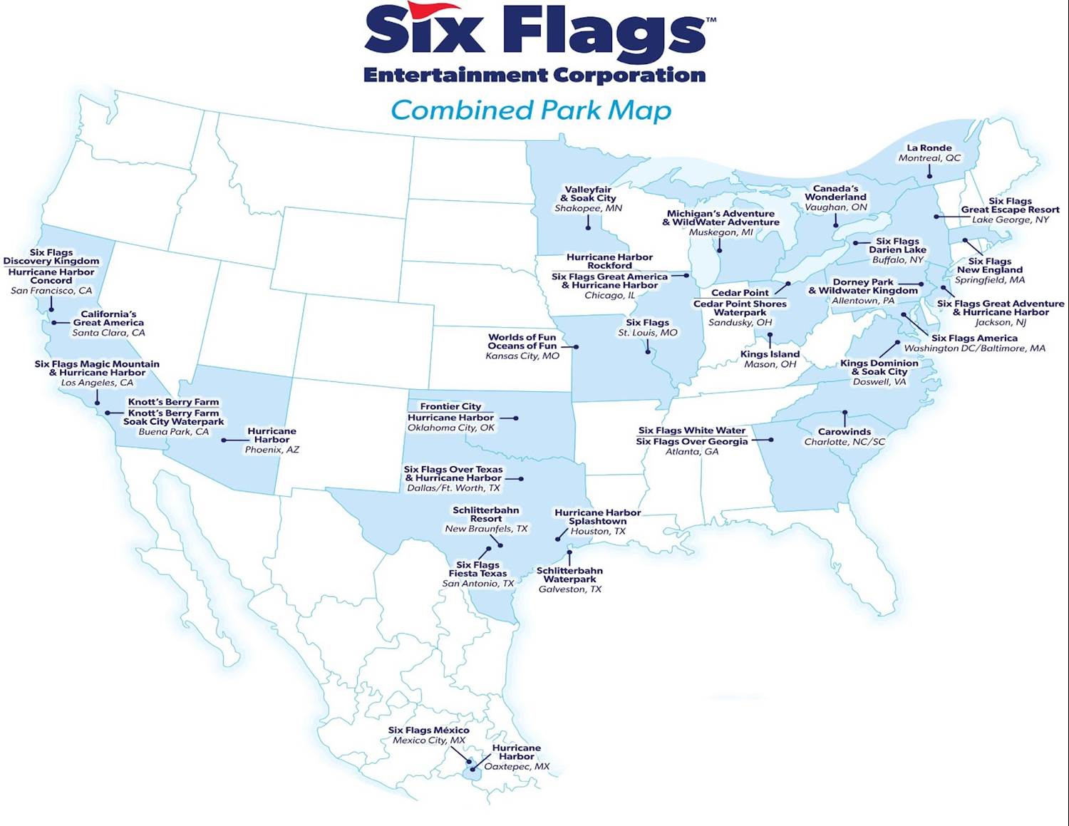 Six Flags and Cedar Fair Complete Merger, Will Operate as Six Flags ...