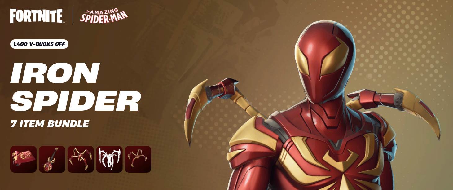 Amazing New Iron Spider Bundle Swings into Fortnite's In-Game Item Shop ...