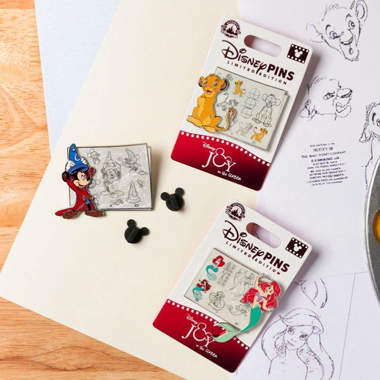 Limited Edition Disney Joy on the Screen Collectible Pins
