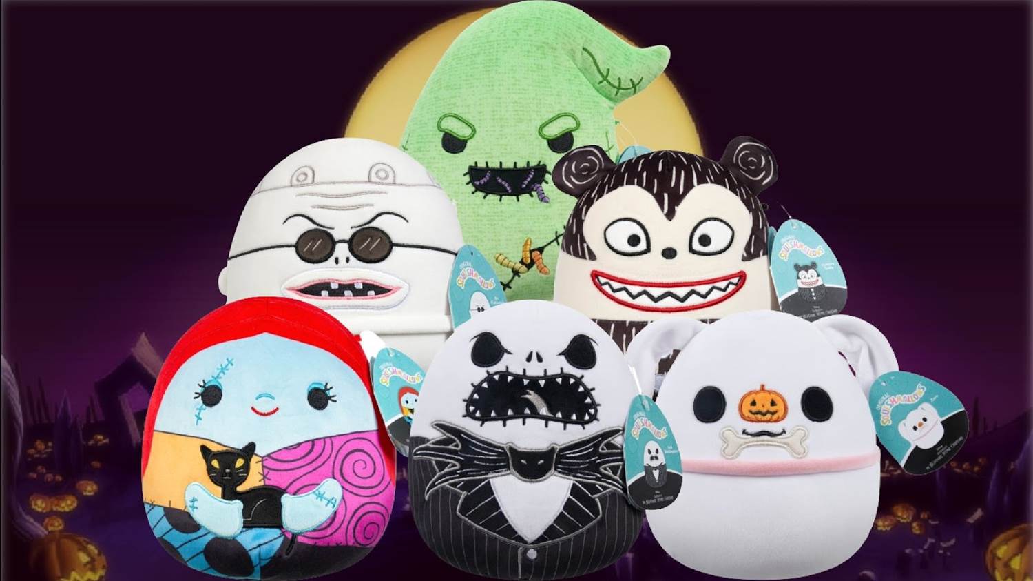The Nightmare Before Christmas x Squishmallows Full 2024 Squad Revealed ...