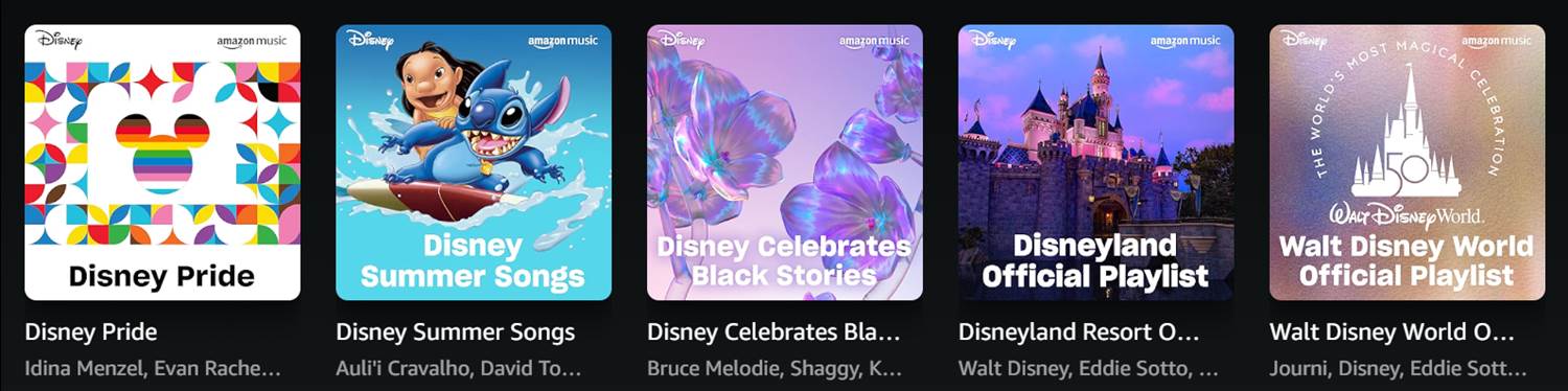 Listen to the Magic - Amazon Music Releases New Disney Music ...