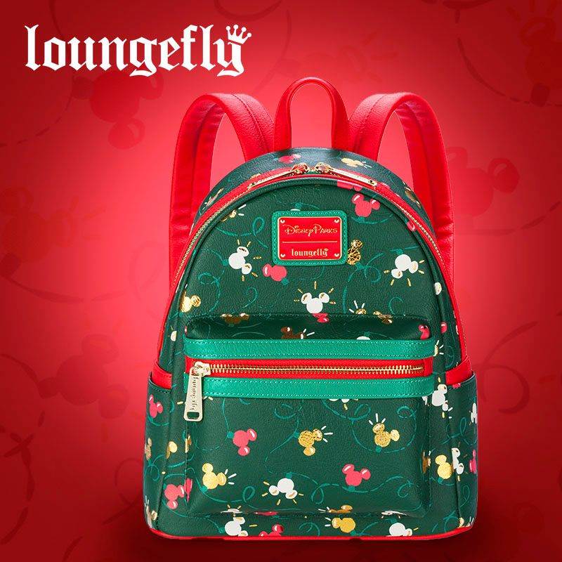 Loungefly Mickey Holiday Lights Mini Backpack