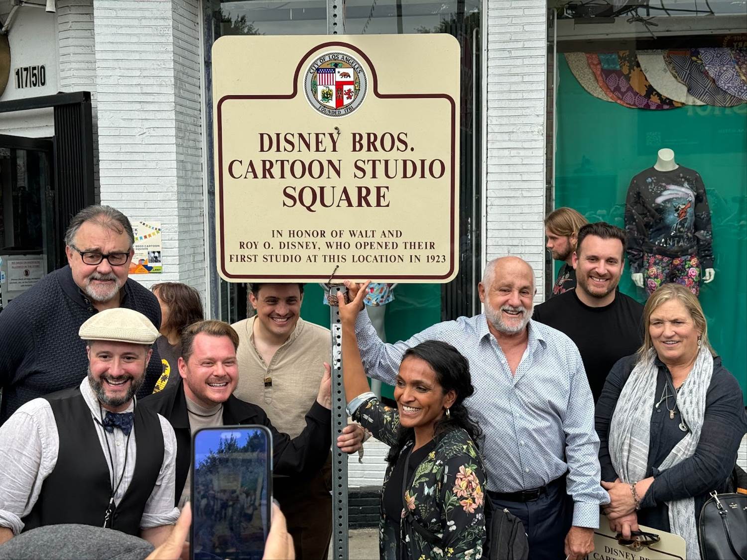 Photos / Video: Disney Bros. Cartoon Studio Square Dedication and Block ...