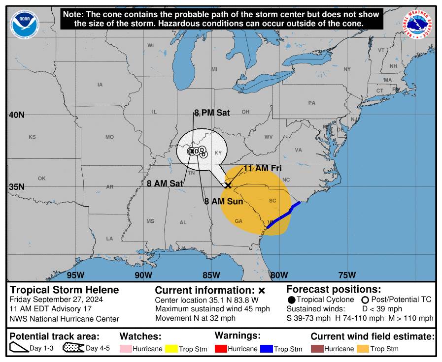 Tracking Hurricane Helene - Theme Park Area Impacts and Closures ...