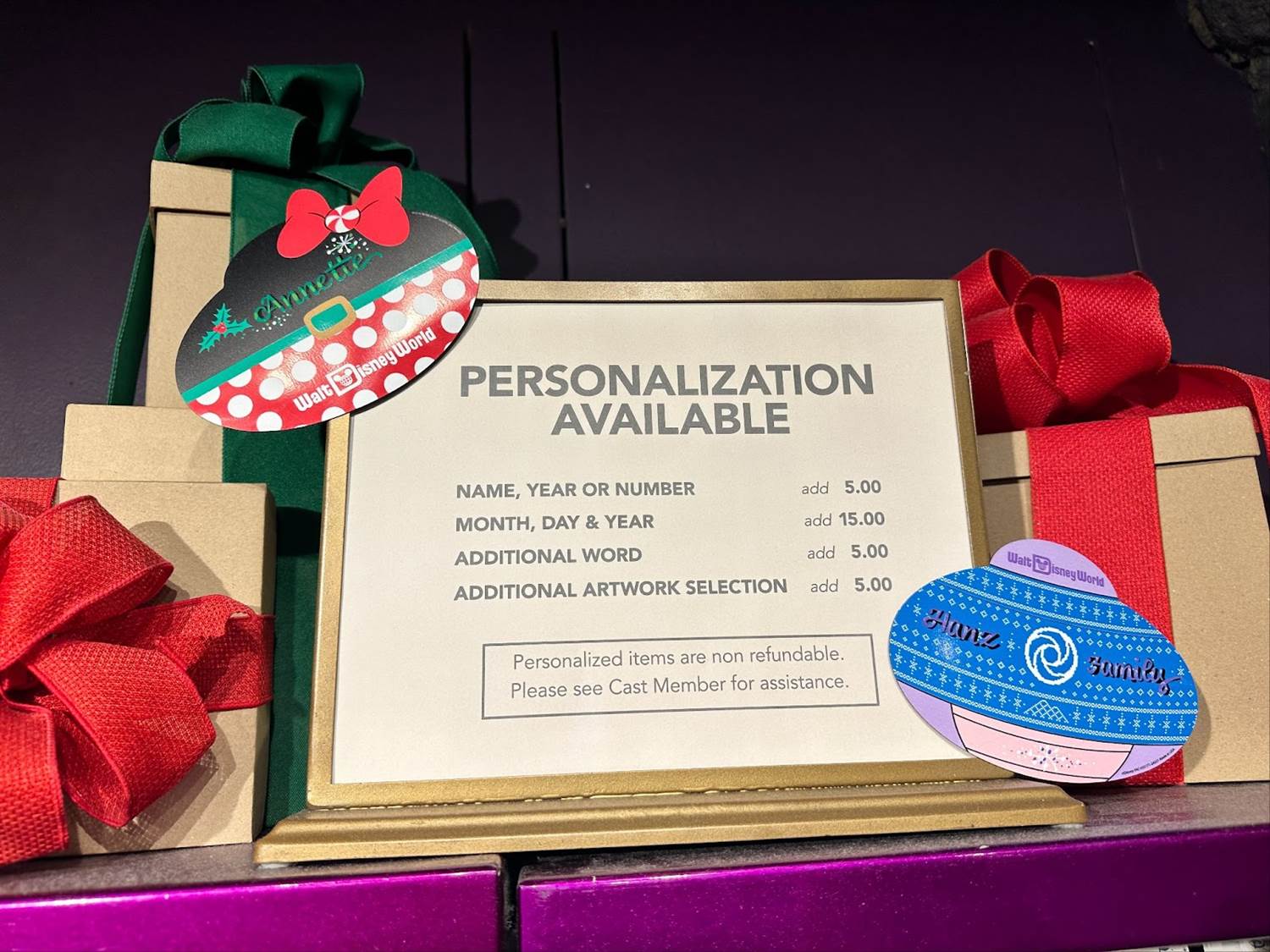 Walt Disney World Holiday Cast Member Name Tag Magnets Now Available at ...