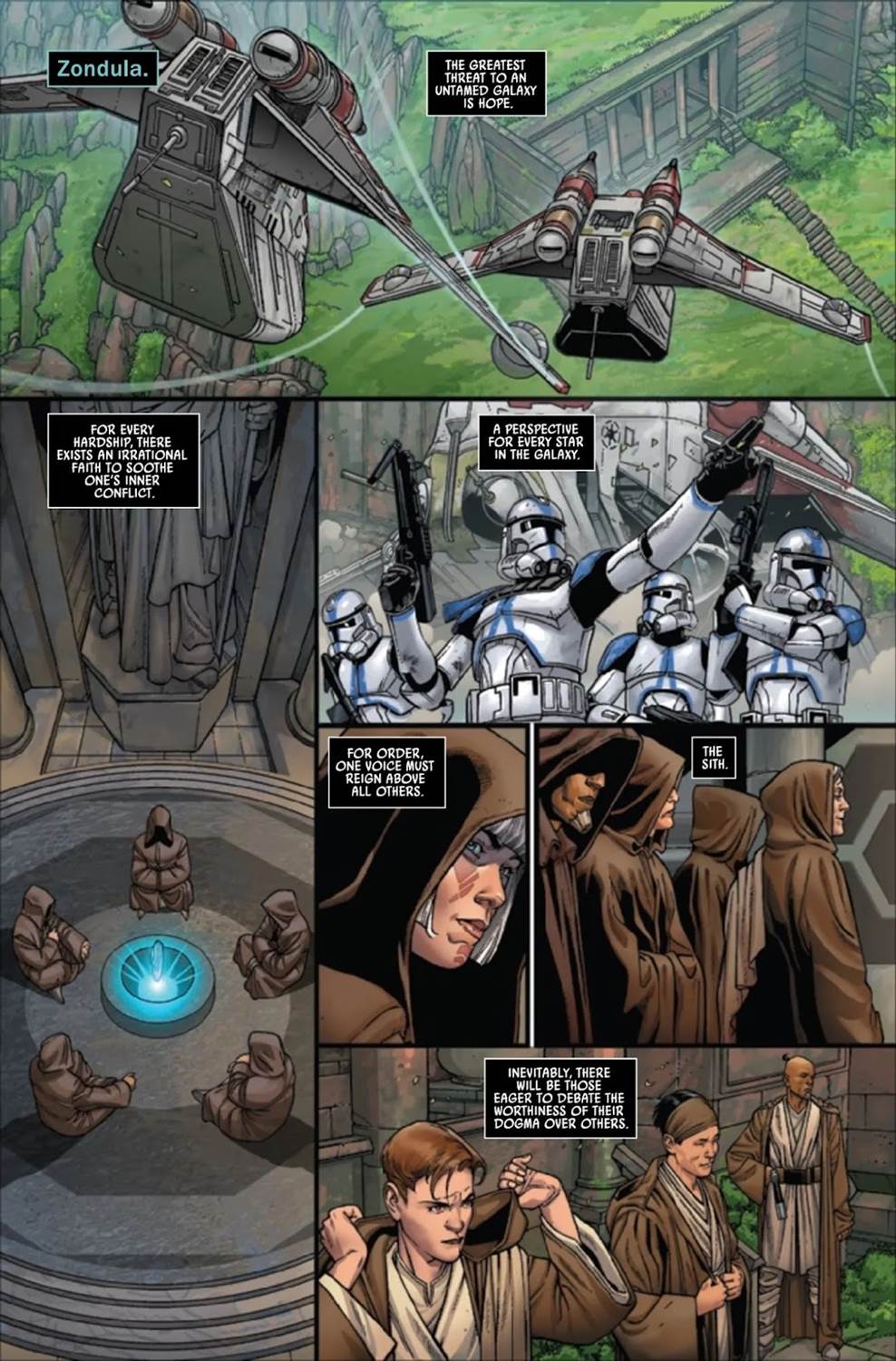 Comic Review - Jedi Knight Tensu Run Is Confronted by Darth Vader ...