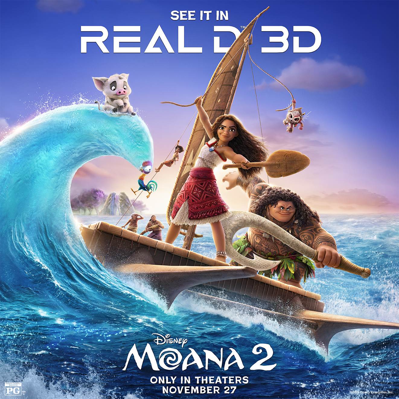 Multiple Theatrical Formats Of "Moana 2" Mean New And Unique Posters ...