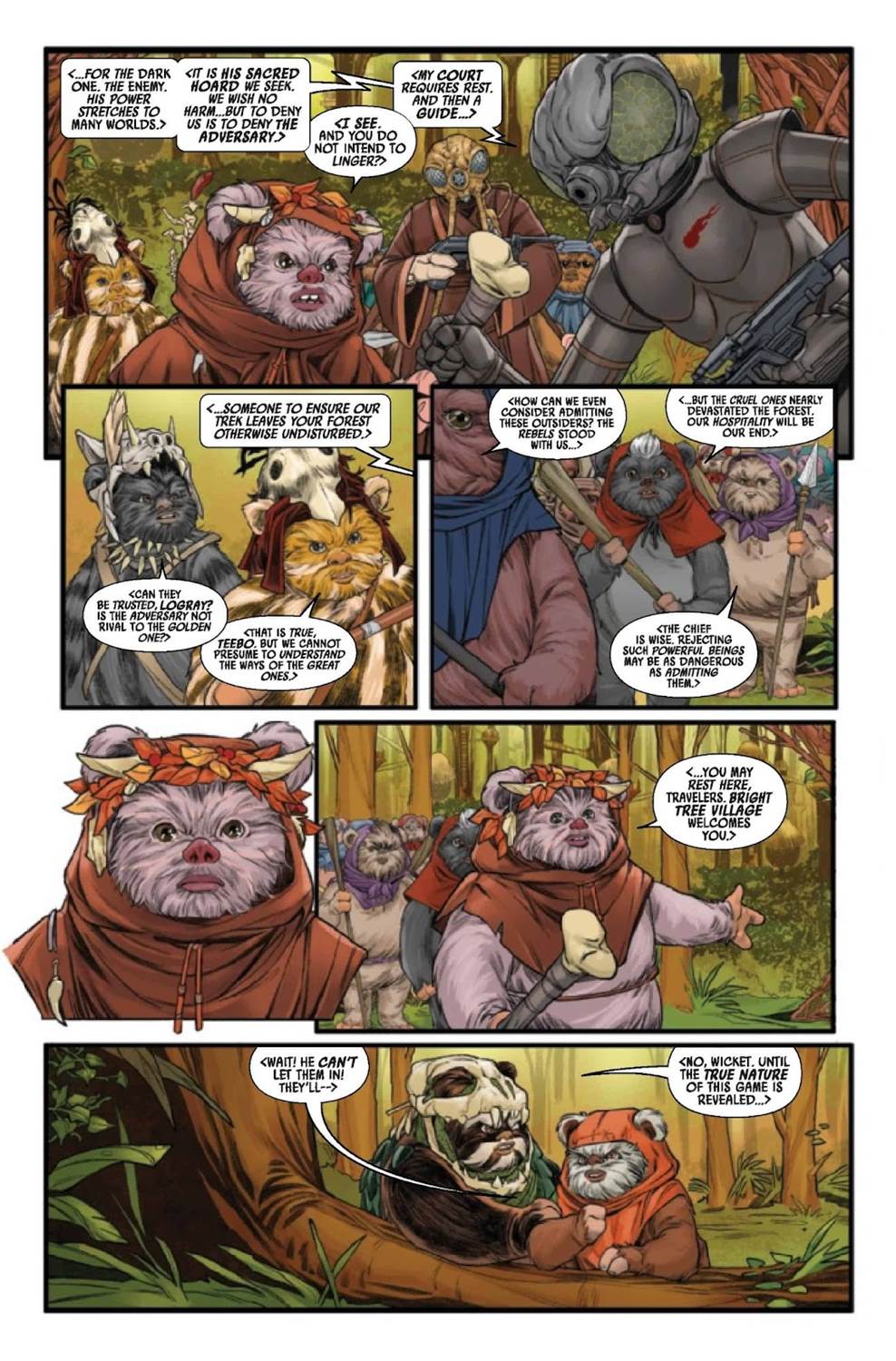 Comic Review - Wicket and Friends Face Off Against Zuckuss, 4-LOM, and Company in "Star Wars ...