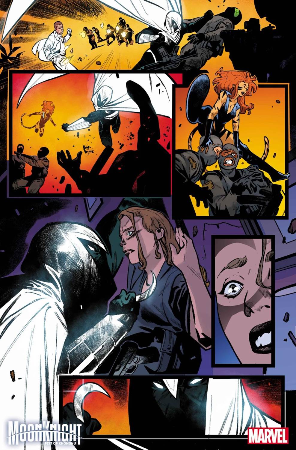 Moon Knight and Midnight Mission Run from the Law in "Moon Knight: Fist ...