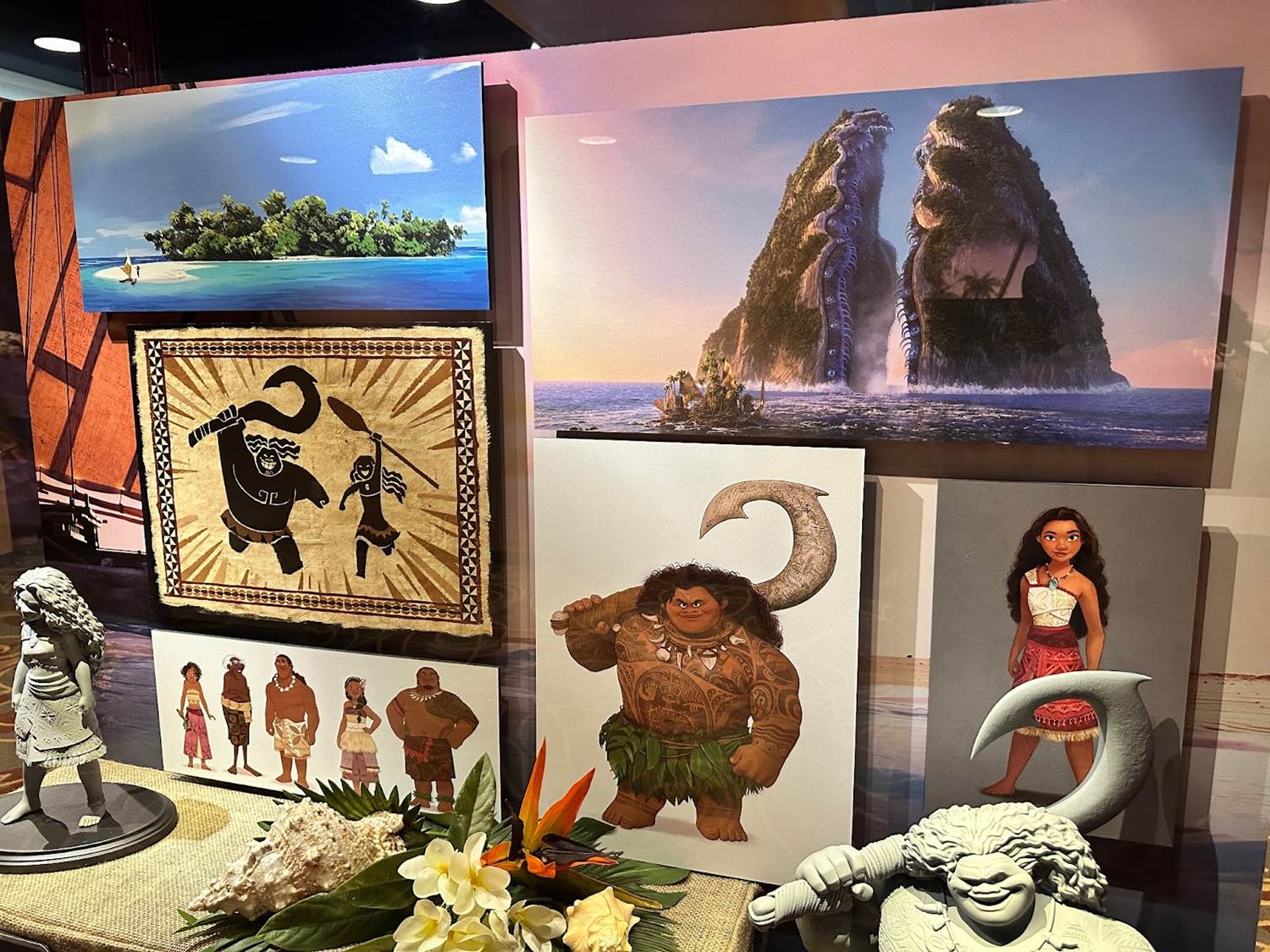 Photos: "Moana 2" Art and Maquettes Arrive at Walt Disney Presents in ...