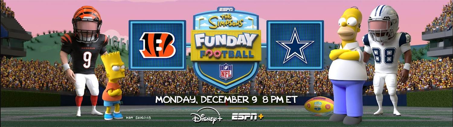 "The Simpsons Funday Football" - New Promo Released for Special Disney+ / ESPN+ Event Coming ...