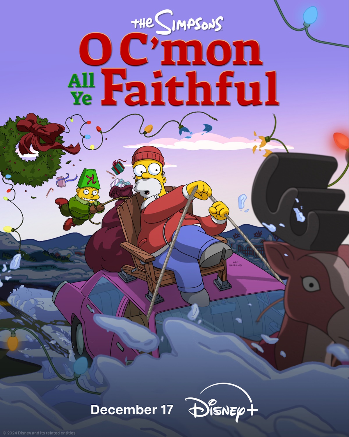Poster Revealed for “The Simpsons” Disney+ Holiday Special “O C’mon All ...