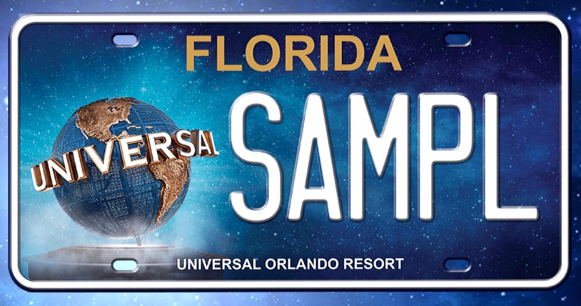 Universal Orlando Resort Unveils New Commemorative License Plate in ...