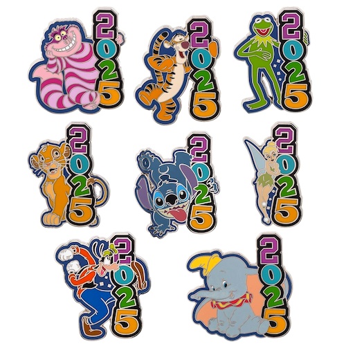2025 Arrives with Fun Character Pins In Park and at Disney Store - LaughingPlace.com