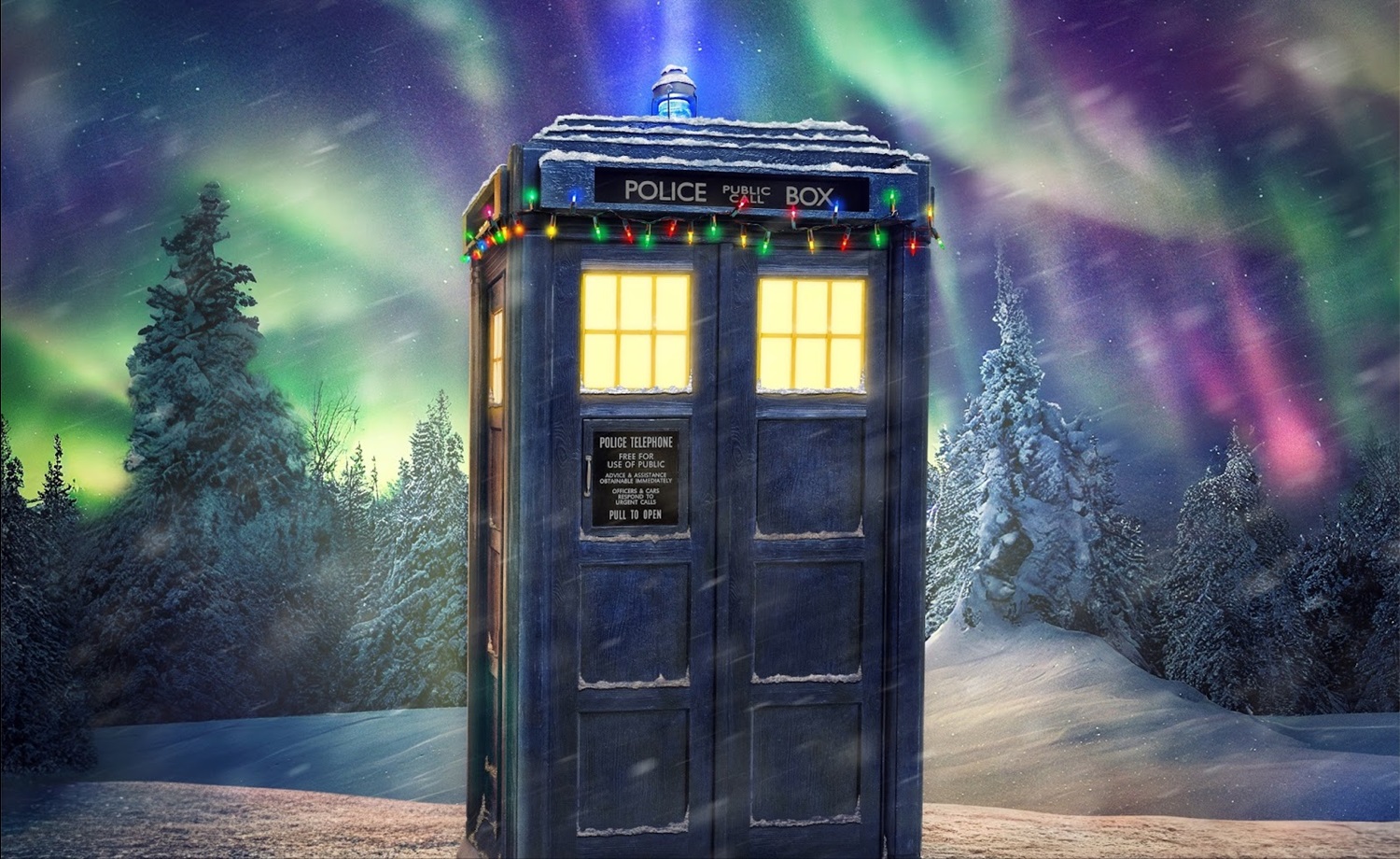 A Festive TARDIS Brings “Joy to the World” in New “Doctor Who” Poster ...