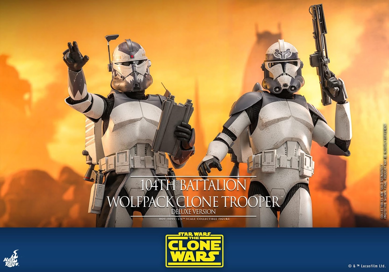 Hot Toys Reveals Two New "Star Wars: The Clone Wars" Wolfpack Clone ...