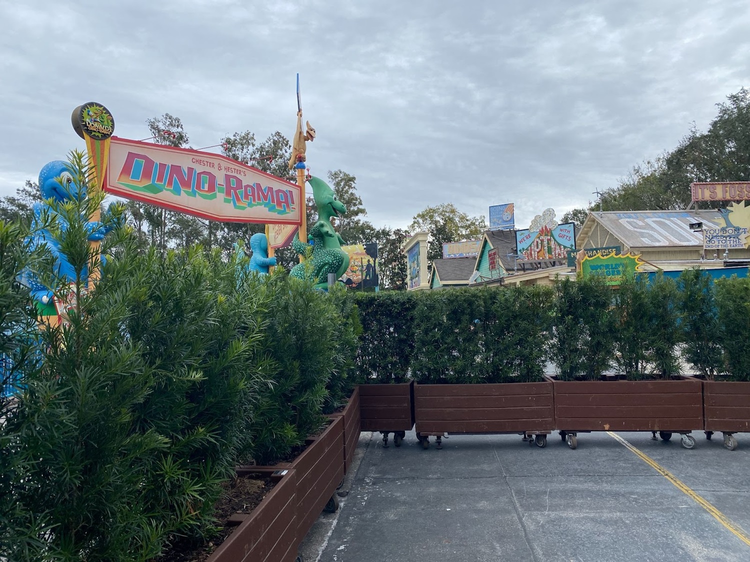 Photos / Video: Walls Appear in DinoLand U.S.A. for Major Animal ...