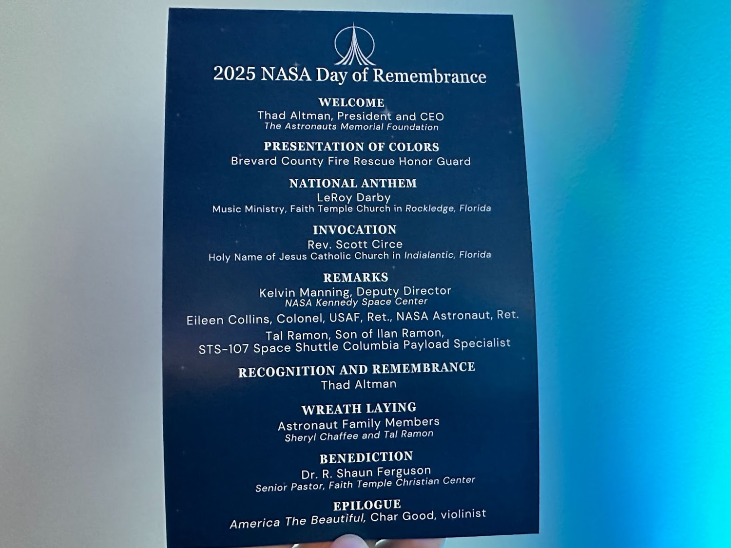 Photos/Video: NASA Honors Fallen Astronauts at Annual Day of ...