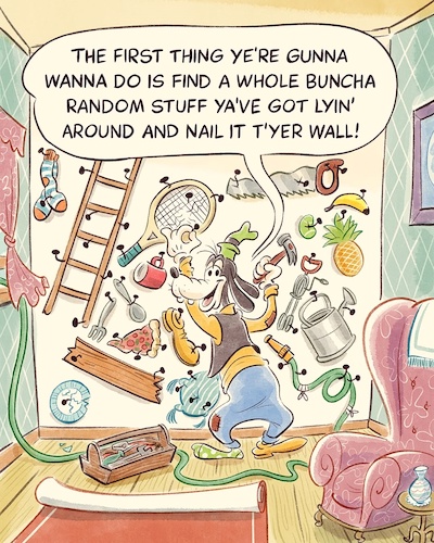 Learn How to Create Your Own Accent Wall with Goofy in a Brand New ...