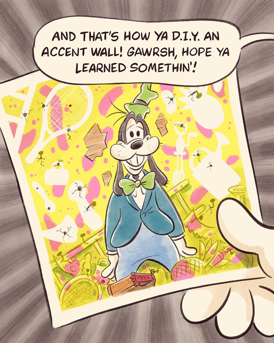 Learn How to Create Your Own Accent Wall with Goofy in a Brand New ...