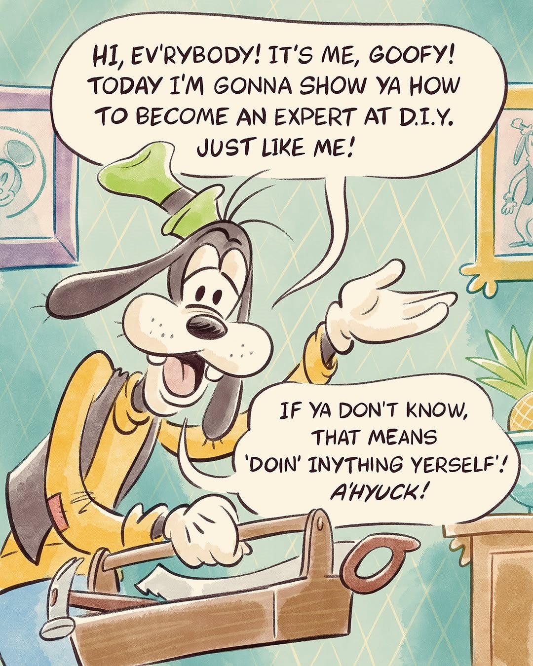 Learn How to Create Your Own Accent Wall with Goofy in a Brand New ...