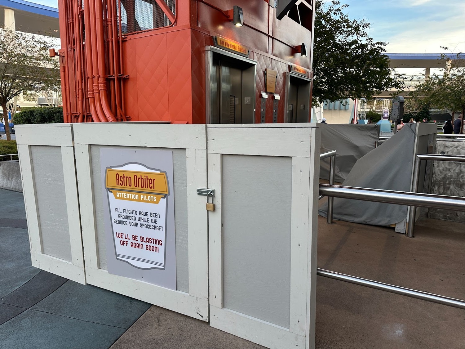 Photos: Astro Orbiter Completely Removed for Extensive Refurbishment ...