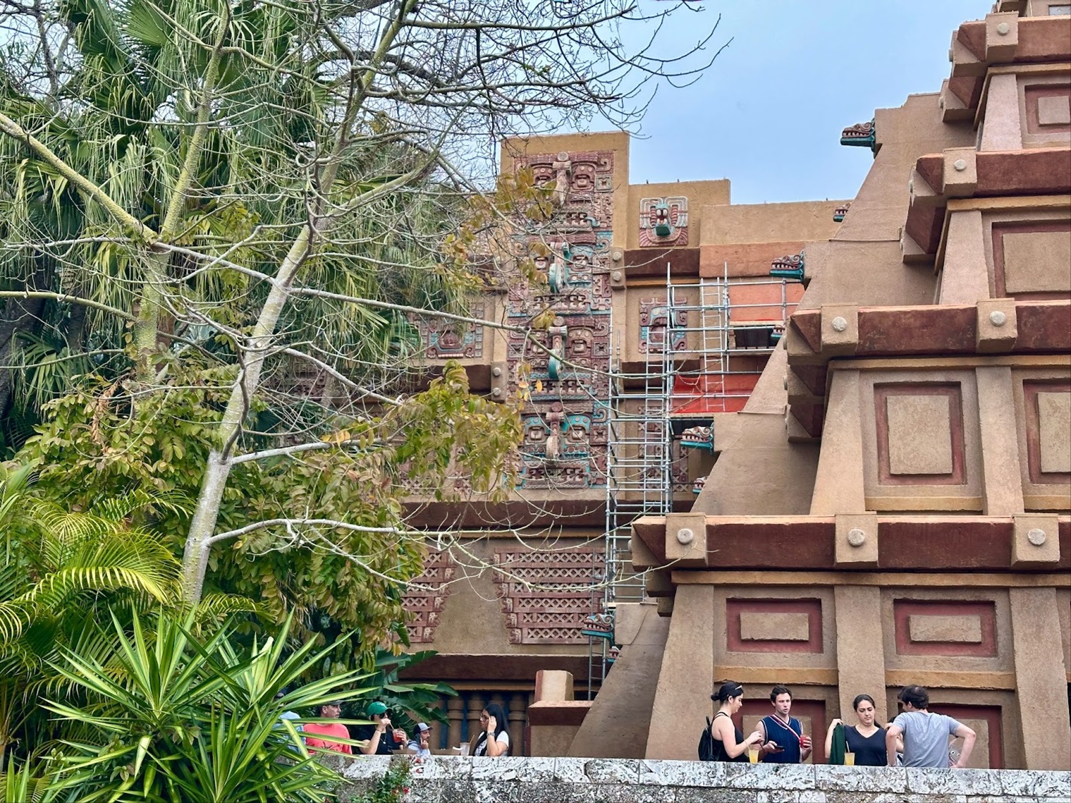 Photos: Scaffolding Rises at EPCOT's Mexico Pavilion - LaughingPlace.com