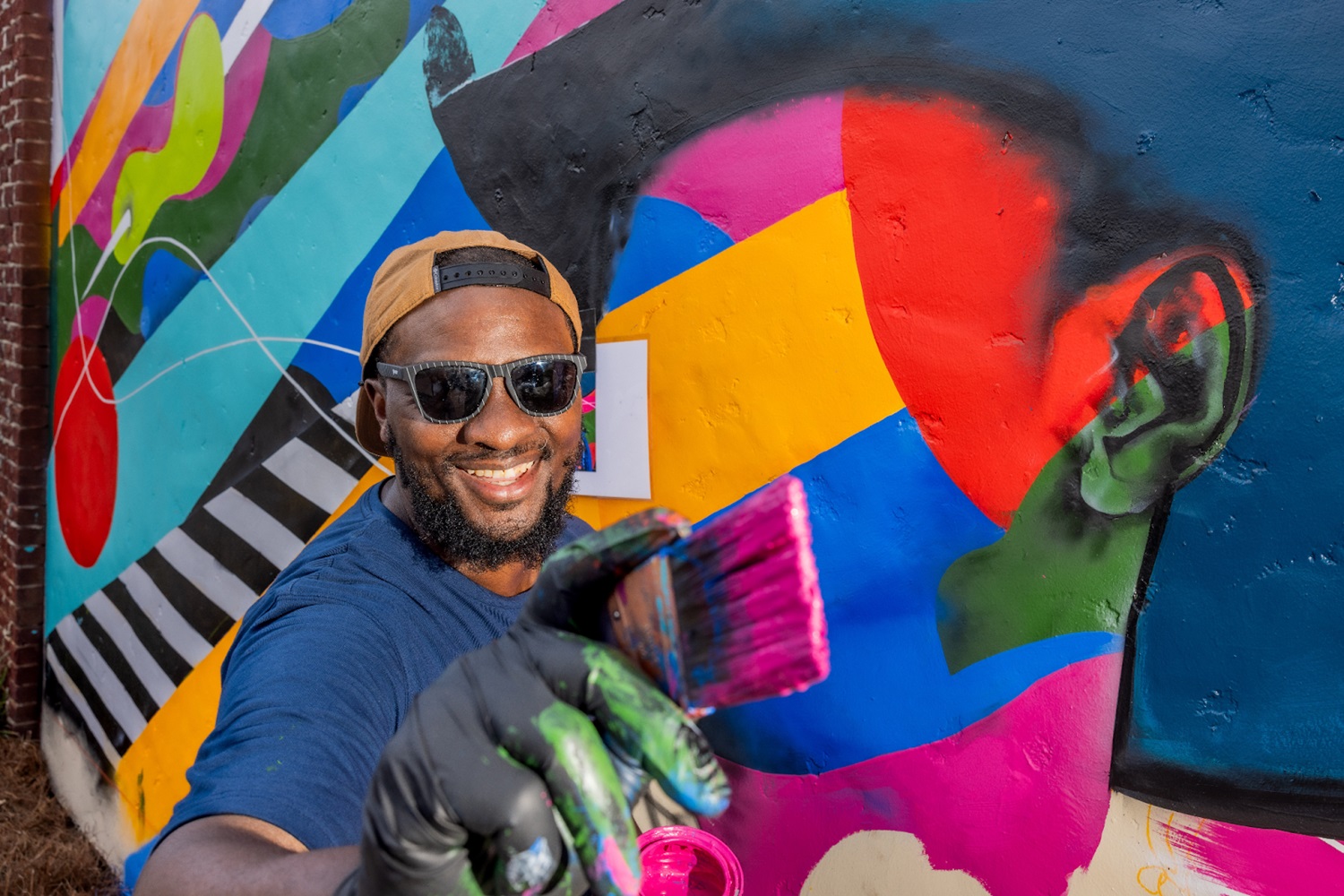 Muralist Brandon Hill Adds to Disney Springs Art Walk for Black History ...