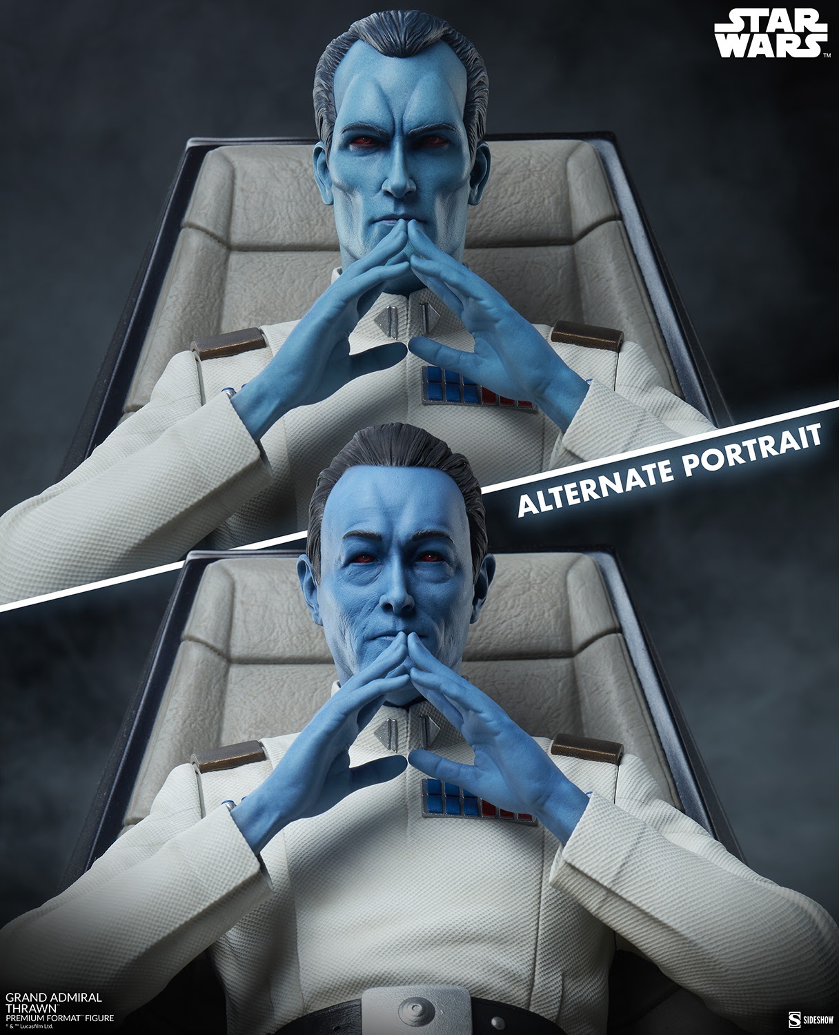 Sideshow Collectibles Reveals New Grand Admiral Thrawn Premium Format ...